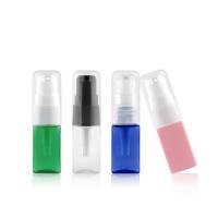 China 10ML Empty Plastic Lotion Bottles With Pump Green Transparent Blue Pink for sale