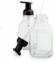 China LinDeer Black PET 500ml Lotion Pump Bottles Transparent for sale