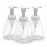 China Transparent 500ml Empty Plastic Lotion Bottles With Pump 28mm for sale