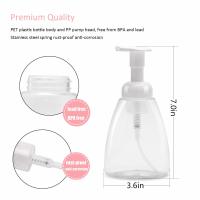 China Transparent 500ml Empty Plastic Lotion Bottles With Pump 28mm for sale