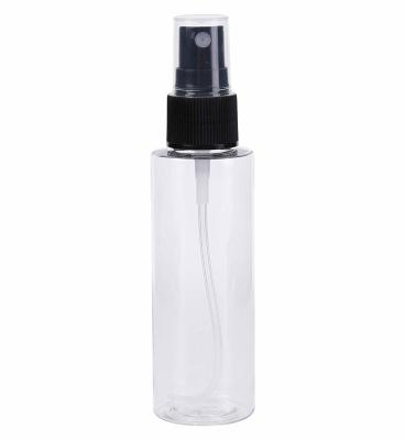 China Transparent PET Plastic 100ml Cosmetic Jars With 24mm Pump for sale