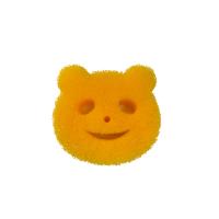 China Bear Shape Kitchen Flex Texture Scrubber Reusable 47D Density Highly Absorbent for sale