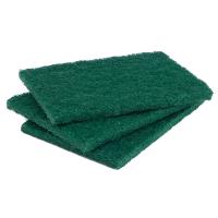 China Green Cleaning Scouring Pad 6x4 Inches With Non Scratch Surface for sale
