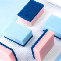 China Customizable Kitchen Polyester Sponge 9x6x3cm Cleaning Kitchen Sponge for sale