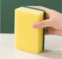 China Colored Kitchen Cleaning Sponge Durable Non Scratch Dual Sided for sale