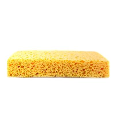 China Yellow Eco Friendly Washing Up Scourer Highly Absorbent Natural Vegetable Cellulose Sponges for sale