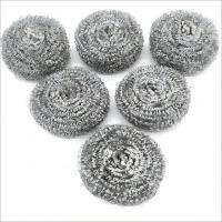 China Durable Stainless Steel Wire Ball Anti Corrosion Cleaning Scourers Rustproof 15g for sale