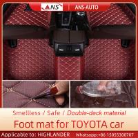 China 19.69 Inches 6.17 Pounds Toyota Highlander Car Leather Mat For All Weather for sale