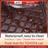 China 19.69 Inches 6.17 Pounds Toyota Highlander Car Leather Mat For All Weather for sale