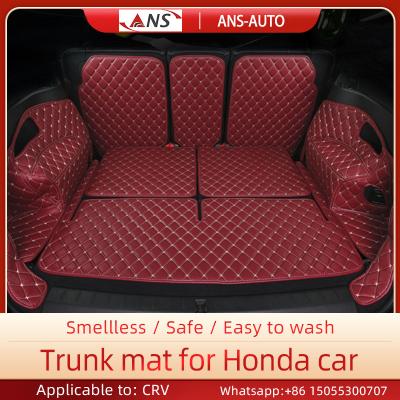China Red Compatible 6.6 Pounds Honda Crv Car Leather Mat 3D Full Coverage Protective for sale