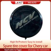 China CNC Machining Chery Spare Parts Round Spare Tire Cover Black for sale