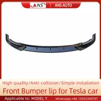 China Crashproof Tesla Model Y Front Lip Spoiler Lightweight Bolt On Installation for sale