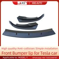 China Crashproof Tesla Model Y Front Lip Spoiler Lightweight Bolt On Installation for sale
