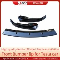 China Crashproof Tesla Model Y Front Lip Spoiler Lightweight Bolt On Installation for sale