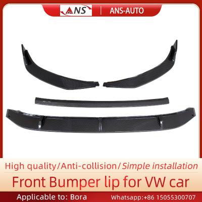 China VW Bora Car Bumper Lip , Painted Black Universal Front Splitter for sale