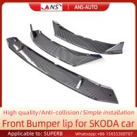 China ABS Black Glossy  Front Car Bumper Lip Splitter For Skoda Superb for sale