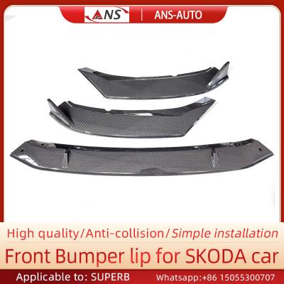 China ABS Black Glossy  Front Car Bumper Lip Splitter For Skoda Superb for sale