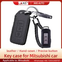China Anti Scratch Leather Car Key Case , Mitsubishi OEM Leather Car Key Holder for sale