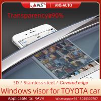 China Tinted Toyota Smoke Window Visor Side Deflectors With Acrylic Strip for sale
