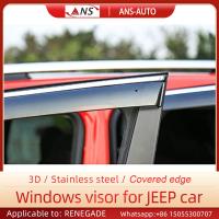 China 2.29 Pounds 37.5 Inches Smoke Window Visor For Jeep Renegade for sale