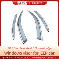 China 2.29 Pounds 37.5 Inches Smoke Window Visor For Jeep Renegade for sale