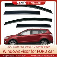 China ABS Smoke Window Visor , 4Pcs/Set Side Window Deflectors Fit Ford Escape 2013-2019 for sale