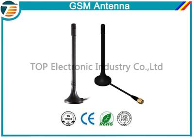 China 2.5dBi RG174 GSM GPRS Antenna with 3M Cable and SMA Connector for 824-2170MHz Frequency Range for sale