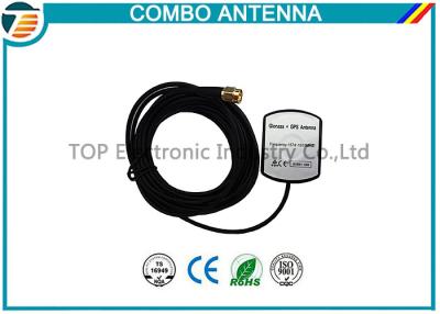 China Dielectric GLONASS GPS Antenna with Magnetic Mount, 1575.42/1590 MHz Dual Band, 29 dB LNA Gain, Moisture Proof for sale
