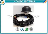 China Low Noise GPS GSM Combo Antenna 28±2dBi Gain with 3m RG174 Cable for Telemetry Systems for sale
