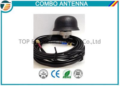 China Low Noise GPS GSM Combo Antenna 28±2dBi Gain with 3m RG174 Cable for Telemetry Systems for sale
