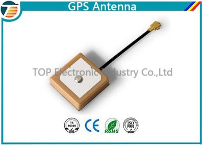 China Internal GPS Patch Antenna 20 dBi ROHS Compliant with 15x15x4mm Size and 28dB LNA Gain for Mobile Devices for sale