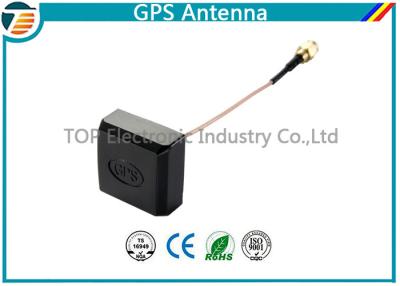 China Screw Mount Mini GPS Active Antenna 25x25x4mm IP67 Waterproof with 28dB Gain for Industrial Applications for sale