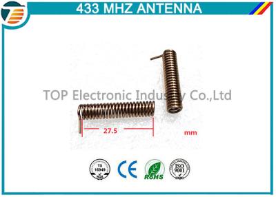 China 433MHz Spring Antenna 2.25 dBi Gain 50 Ohm Impedance for Wireless Communication Modules for sale
