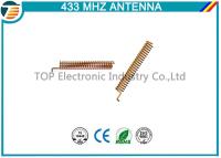 China 433MHz 2 dBi Helical Spring Copper Antenna with Right Angle Connector, 43mm x 5.6mm Internal PCB Mount for sale