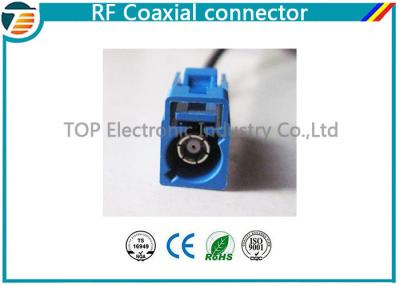 China Low Loss FAKRA RF Coaxial Connector RG174 Double Locked 50Ω 7.5GHz Automotive for sale