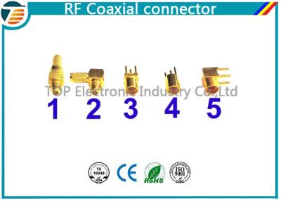 China MMCX Male Crimp Connector Right Angle 50 Ohm for RG316 Coaxial Cable - 0-6GHz Frequency Range, 500+ Mating Cycles for sale