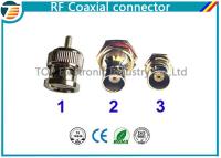 China BNC 75Ω Straight RF Coaxial Connector Plug for RG59 Cable, 4GHz Frequency Range, 500V Working Voltage for sale
