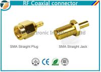 China SMA Male Straight Crimp RF Coaxial Connector for RG174 Cable, 50 Ohm, DC-12.4GHz Frequency Range for sale