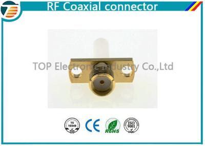 China SMA Jack Straight Panel Coaxial Cable Connector TOP-SMA11 Solder Type 50Ω 18GHz for sale