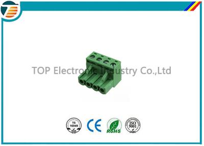 China 4-Pin Electrical Terminal Block Connector 5.08mm Pitch 20A 300V Screw Terminal for Industrial Applications for sale