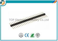 China Black Terminal Block Connector Single Row Pin Header 2.54mm Pitch 40 Position 3AMP Current Rating for sale