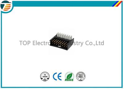 China EU RoHS 16 Pin Header Terminal Block Connector 2.54mm Pitch Right Angle Through Hole Mount for sale