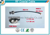 China RG174 RF Coaxial Cable with MMCX Connectors - 50Ω, DC-6GHz, 10cm Length for Wireless Communication for sale