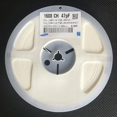 China Samsung CL10C470JB8NNNC 47pF MLCC Capacitor 50V C0G 0402 ±5% RoHS for sale