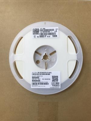 China RC0603FR-07100KL 100kΩ Precision Resistor 0603 Case 1% Tolerance 100ppm/°C TCR 0.1W Thin Film RoHS for sale