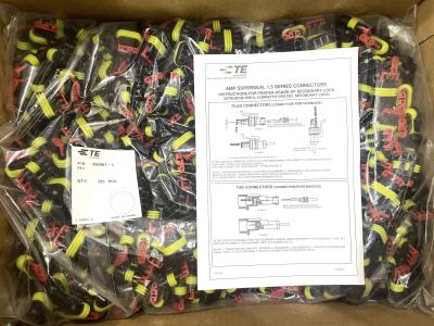 China TE Connectivity 282087-1 4 Position 2.5mm Pitch Wire-to-Board Receptacle Housing Friction Lock UL 94V-0 4.5A for sale