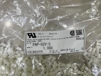China JST PAP-02V-S 2 Pin Connector Housing 2.0mm Pitch 250V Rated Locking Latch Nylon 66 for sale