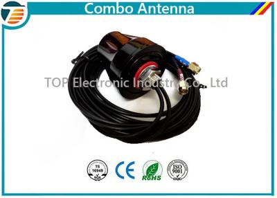 China External GSM GPS Combo Antenna 1575.42MHz with 3m/5m Cable and M12 Mounting for 900-1800MHz Frequency Range for sale