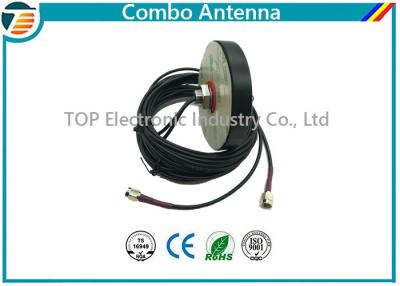 China M12 Screw Mounting Combo Antenna 81.3x14.6mm IP67 Waterproof for 4G LTE MIMO Applications for sale