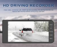 China 4 Inch Dual Lens IPS Screen Wireless Dashboard Camera Security Dash Cam Camcorder Video Registrator for sale